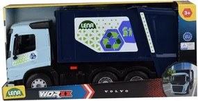 Lena WORXX Popelářské auto Volvo modrá / od 3 let