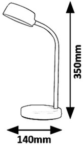 Rabalux 6779 - LED Stolní lampa BERRY LED/4,5W/230V