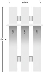 Kondela Věšák 60, bílá, TOPTY TYP 39