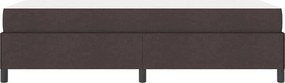 Postel s boxspringem Tmavě hnědá 80 x 200 cm textil 3398818