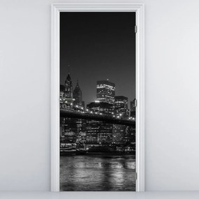 Fototapeta na dveře - Brooklynský most v New Yorku (95x205cm)