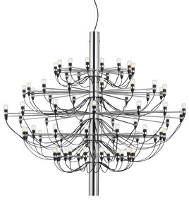 Flos 2097-75, luxusní chromový lustr, 75x15W E14 čirá, prům. 141cm, výška 130cm