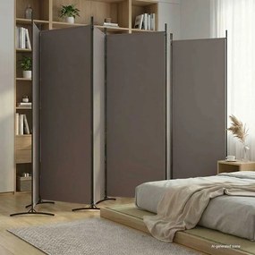 vidaXL 6dílný paraván 520x180 cm textil [42039230] Barva: antracitová