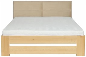 Casarredo - Komfort nábytek Postel GRAUS 160x200 s čalouněným čelem, výběr barev | potah: venus-velvet-2920,Vyberte si vzor čela z obrázku:: ZG003,barva: buk-bez-moření-buk