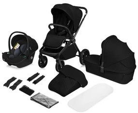 | Lionelo - Kombinovaný kočárek 3v1 MIKA PLUS Black Onyx | 5903771722162