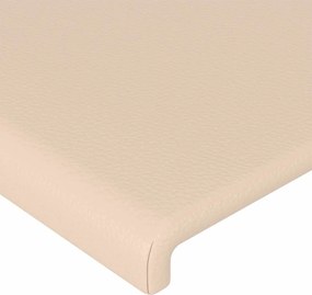 Čelo postele typu ušák cappuccino 103x23x118/128 cm umělá kůže 3117765