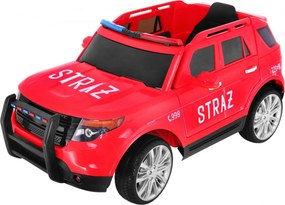 Ramiz Dětské hasičské SUV na baterie na dálkové ovládání + sirény + světla + megafon