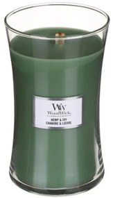 WoodWick Svíčka Hemp & Ivy váza velká, 609,5 g
