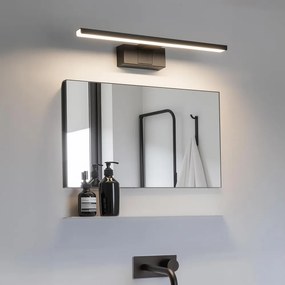 Aigostar - LED Koupelnové osvětlení zrcadla LED/8W/230V 4000K 40 cm IP44 černá