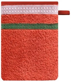 Sada 4 ks ručníků United Colors of Benetton Rainbow / 2x 15x21 cm / 30x50 cm / 70x140 cm / 100% bavlna / červená