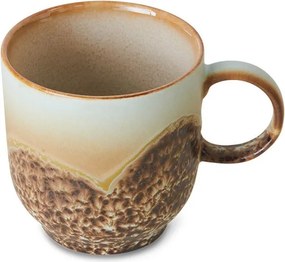 Béžovo-hnědý hrnek Coffee 70s Shell - 10*7*8cm / 250 ml