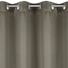 ZATEMŇOVACÍ ZÁVĚS NA KROUŽCÍCH BLACKOUT 135X250 CM TMAVĚBÉŽOVÁ