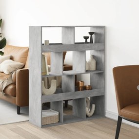 Dělicí stěna betonově šedá 100 x 33 x 125,5 cm kompozitní dřevo 3309522