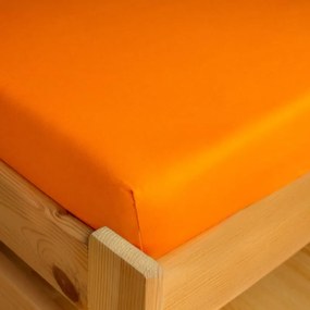 Dětské jersey prostěradlo 70x140 cm - oranžové