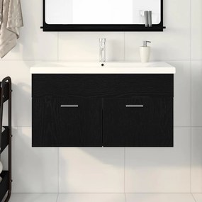 Koupelnová skříň Černý dub 90 x 38,5 x 46 cm Kompozitní dřevo 3333138