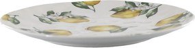 Porcelánový jídelní talíř s citróny Maison Limone Blossom - Ø 27*2,5 cm