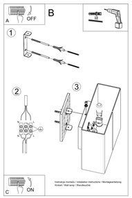 Nástěnné svítidlo Linea, 1x bílé kovové stínítko
