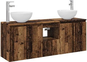 Sada koupelnových skříněk 3 ks Staré dřevo 49,5 x 41 x 64,5 cm 3405635