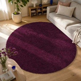 Fialový koberec Universal Aqua Liso, ø 80 cm