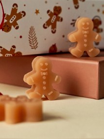 Sinsay - Vánoční sada: aromalampa a vonné vosky ve tvaru perníčků 5 pack - béžová