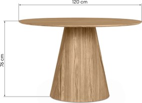 Jídelní stůl STELLA 120 cm dub přírodní