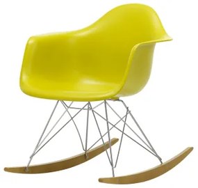 Eames Plastic Armchair RAR chrom hořčicová javor Vitra