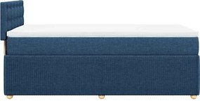 Box spring postel s matrací modrá 90x190 cm textil 3287331