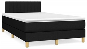 Box spring postel s matrací černá 120x190 cm textil 3269788