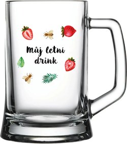 Personalizovaná pivní sklenice s letním mixem