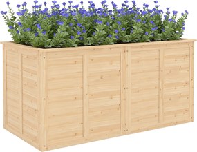 Outsunny vyvýšený záhon z borovice, 152 x 77 x 77 cm, hluboký truhlík s otevřeným dnem a výztuží, přírodní povrch | Aosom