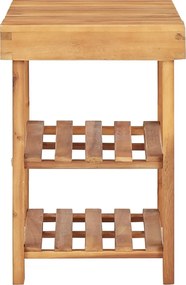 vidaXL Botník 50 x 32 x 45 cm masivní akáciové dřevo [45929]