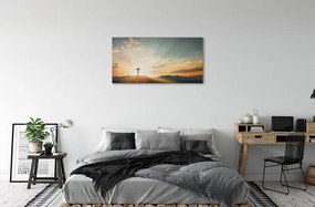 Obrazy na plátně Cross sun top 120x60 cm