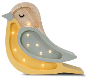 Little Lights Lampa Little Lights Bird Mini Khaki Light Mustard