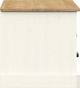 vidaXL TV stolek VIGO 106 x 40 x 40 cm masivní borové dřevo [353176] Barva: Šedá