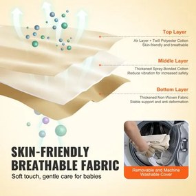 Baby Bouncer Skládací židle Bouncer pro děti 0-9 měsíců s hrazdičkou – BR10