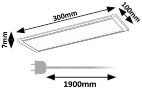 Rabalux 78021 - LED Podlinkové svítidlo se senzorem TARELO LED/6W/230V