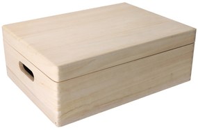 Kesper Dřevěný box s víkem 39 x 29 x 14 cm - pavlovnie