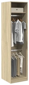 Šatní skříň dub sonoma 50 x 50 x 200 cm kompozitní dřevo 3307785