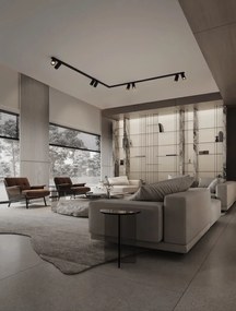 Minimalistické bodové svítidlo Oso 8 Černá