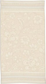 Pip Studio ručníky z bavlněného froté Jasmine Jacquard, pískové (Luxusní ručníky z bavlněného froté v designu Jasmine Jacquard v pískové barvě)