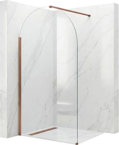 Rea Heaven, sprchová zástěna Walk-in 100 cm, měděná matná, REA-K6687