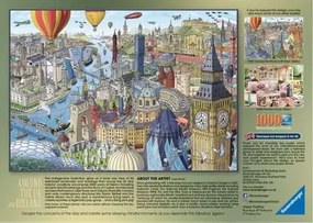 Ravensburger Puzzle Kolem Velké Británie a Irska / 1000 dílků / od 14
