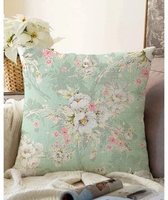 Zelený povlak na polštář s příměsí bavlny Minimalist Cushion Covers Blossom, 55 x 55 cm