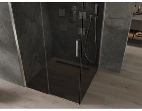 Mexen Omega sprchový kout 100x100cm, 8mm sklo, chromový profil-šedé sklo, 825-100-100-01-40