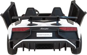Ramiz Elektrické autíčko Lamborghini Aventador SV pro 2 děti bílé