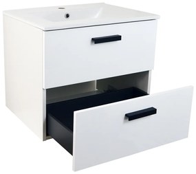 BPS-koupelny Koupelnová skříňka s keramickým umyvadlem Tivoli W 60 bílá