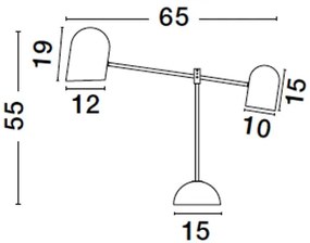 Stolní lampa Nela