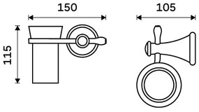 Nimco Držák na kartáčky LADA - LA 19058KU-26