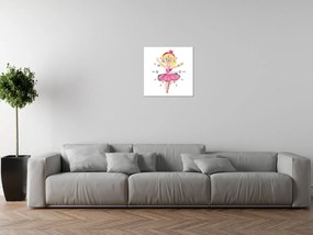 Gario Obraz s hodinami Malá baletka v tanci Rozměry: 30 x 30 cm