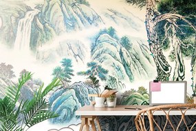 Samolepící tapeta čínská krajinomalba - 300x200 cm